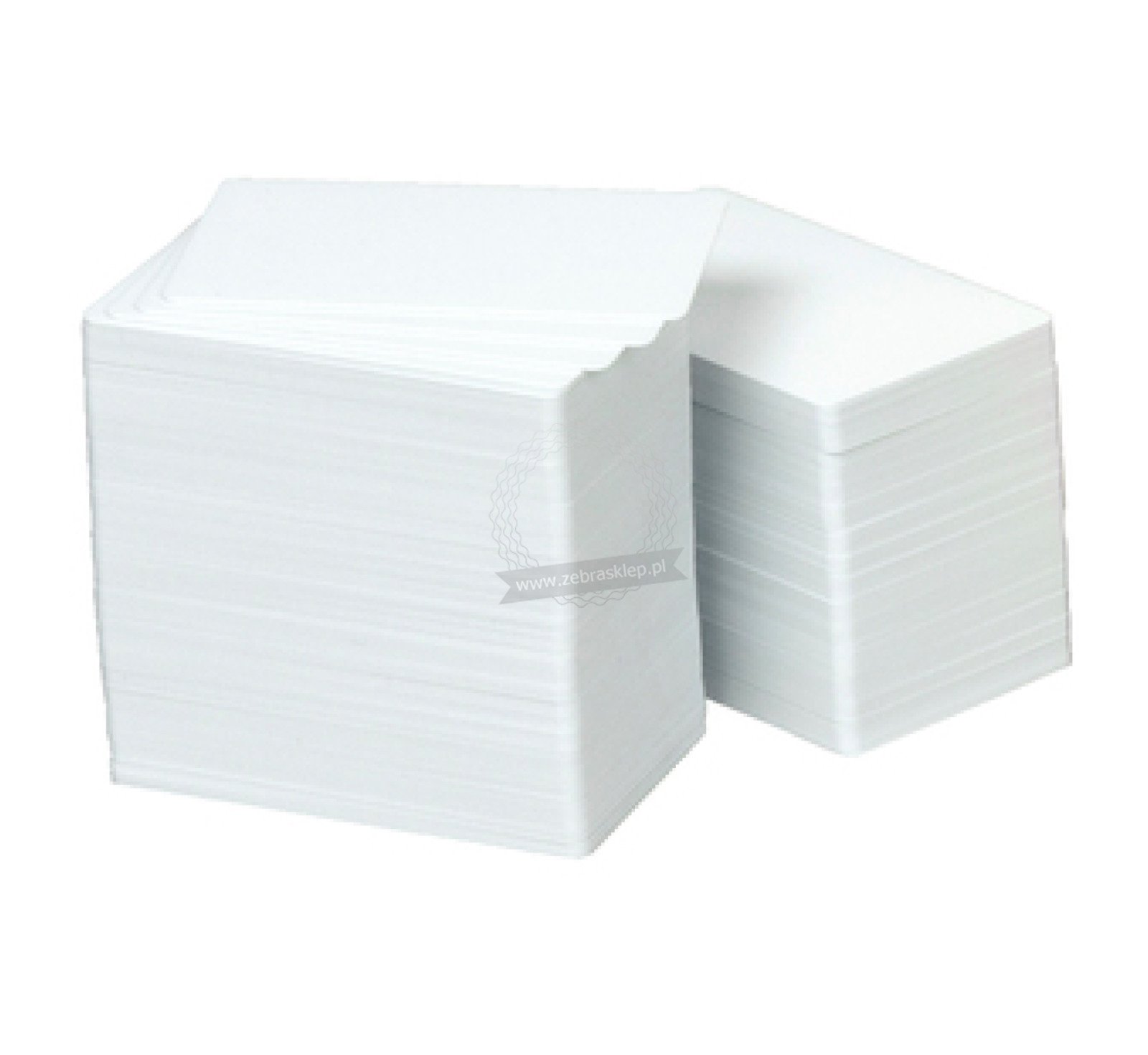 Karty plastikowe Zebra PVC Premier Plus kompozytowe białe 0,762mm - 500 ... Karty plastikowe Zebra PVC Premier Plus kompozytowe białe 0,762mm - 500 ...